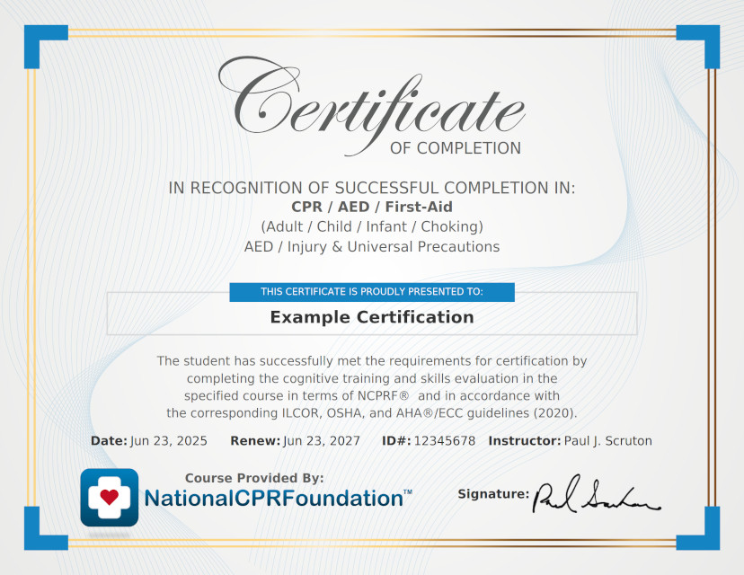 First Aid And Cpr Certificate Online The O Guide